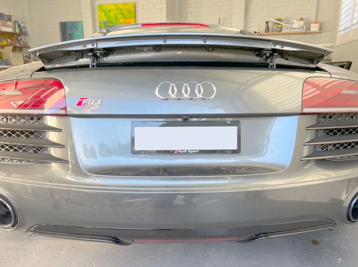 R8 2013 Kenwood CMOS-130 Reverse Camera | Creative Installations