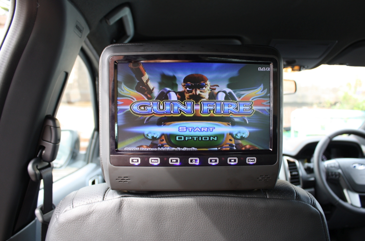 Ranger 2015 9" Headrest DVD Players | Creative Installations