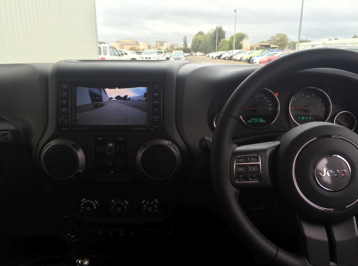 Wrangler 2016 Integrated Reverse Camera | Creative Installations