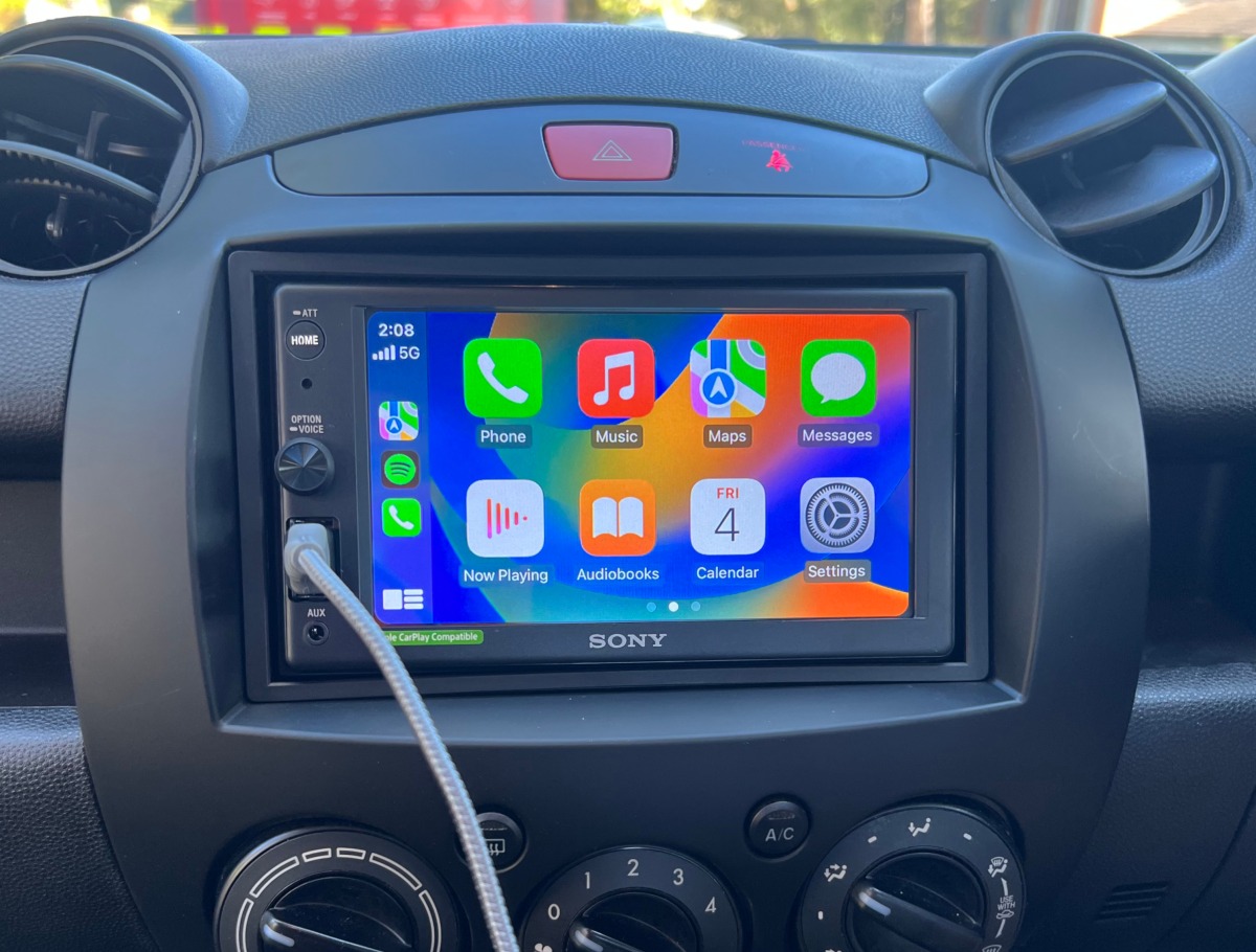 Mazda2 2014 Sony XAV-AX1000 Head Unit | Creative Installations