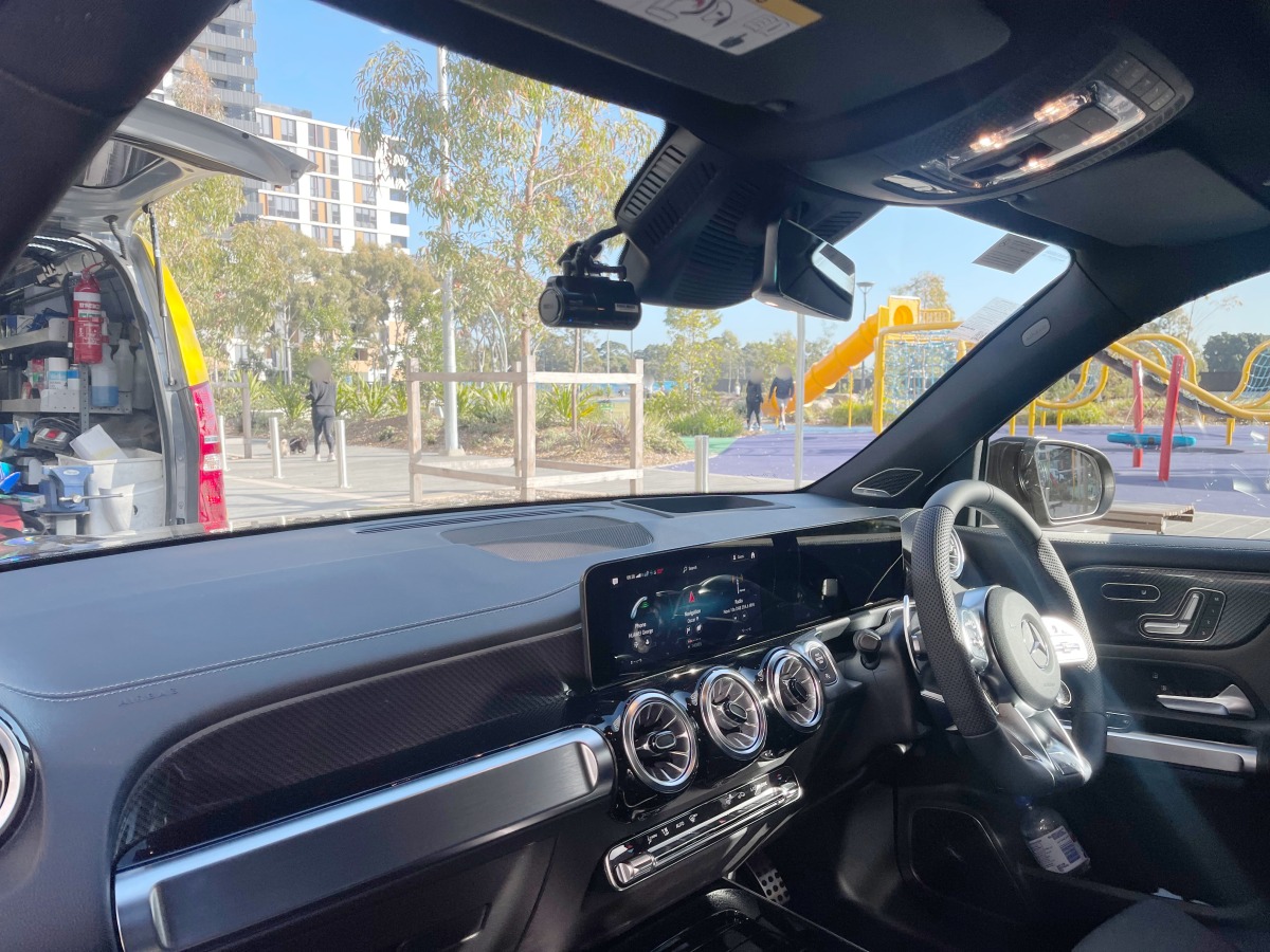 GLB35 AMG 2021 IROAD X5 Dash Cameras | Creative Installations