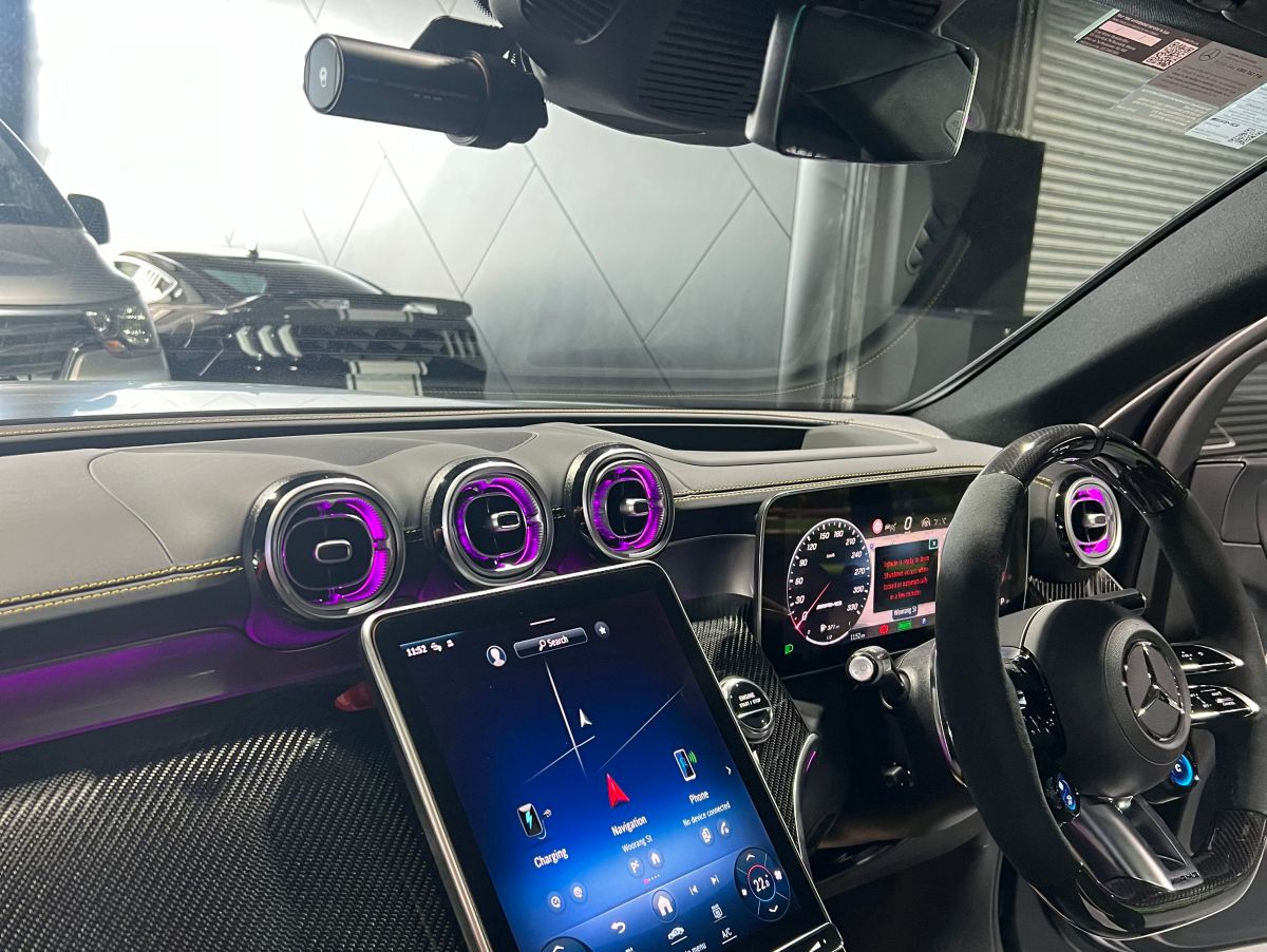 GLC63 2024 BlackVue DR970X-2CH Plus Dash Cameras | Creative Installations
