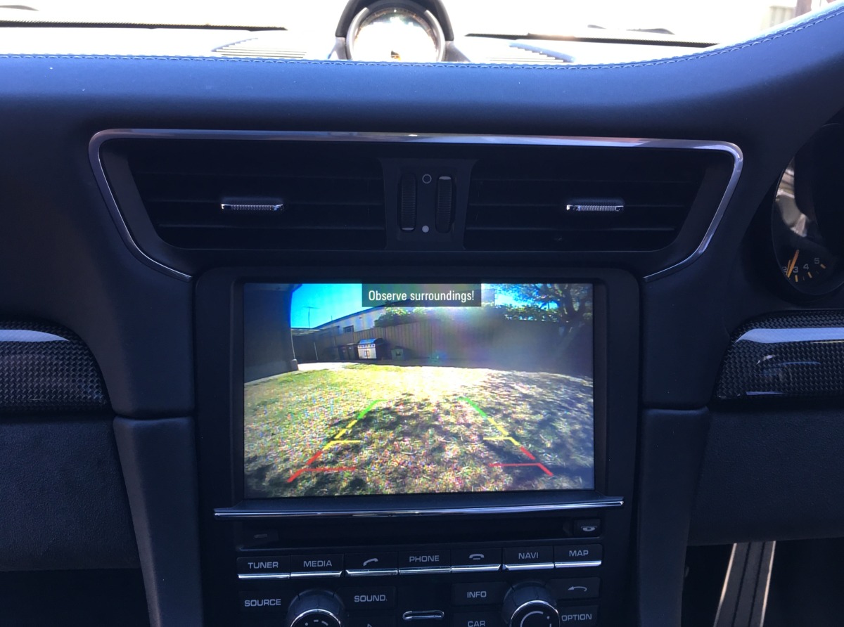 911 GT3 2015 Integrated Reverse Camera | Creative Installations