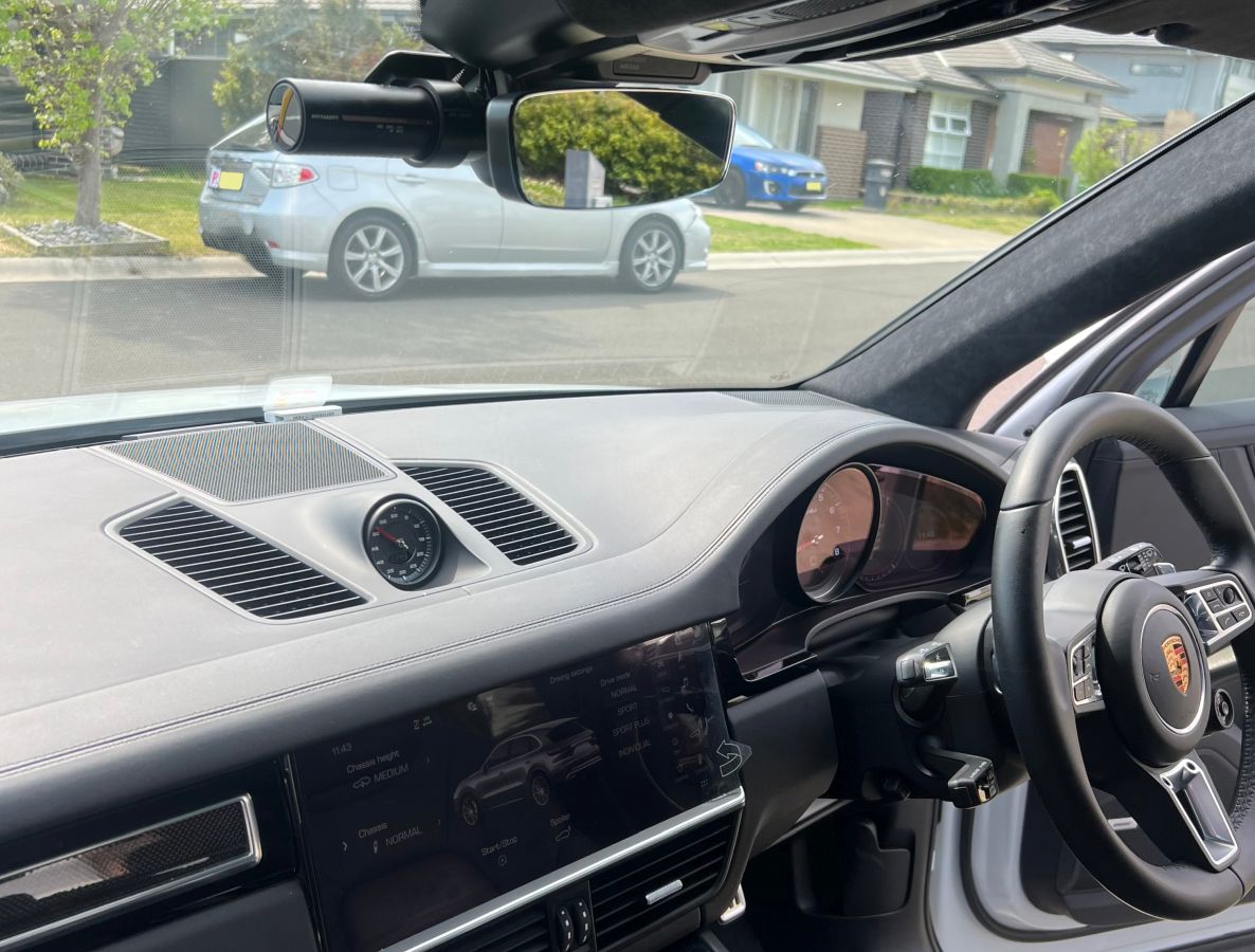 Cayenne 2019 BlackVue DR970X-2CH Plus Dash Cameras | Creative Installations