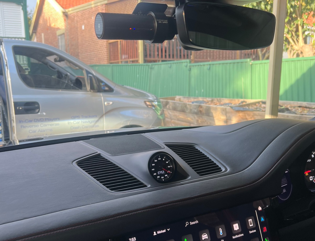 Cayenne 2023 BlackVue DR970X-2CH Dash Cameras | Creative Installations