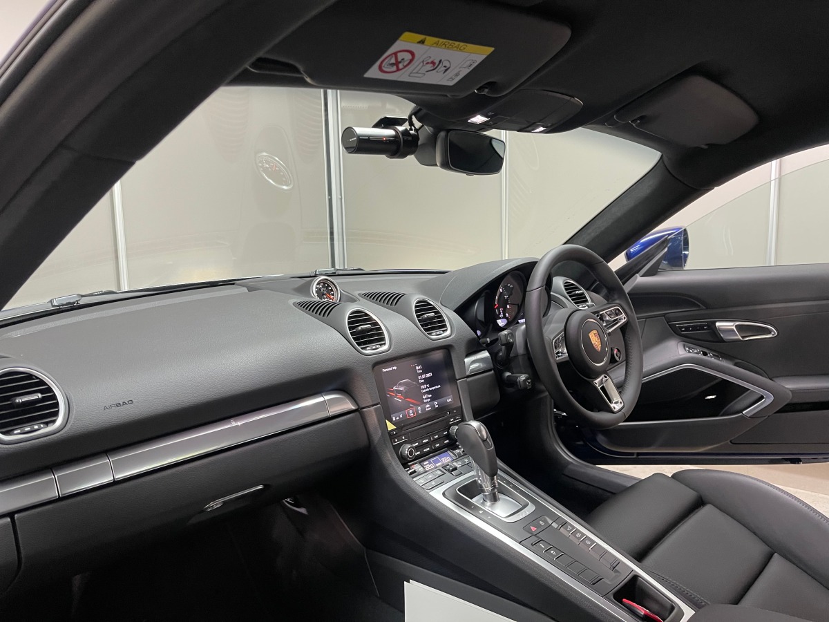 Cayman 2021 BlackVue DR900X-2CH Dash Cameras | Creative Installations