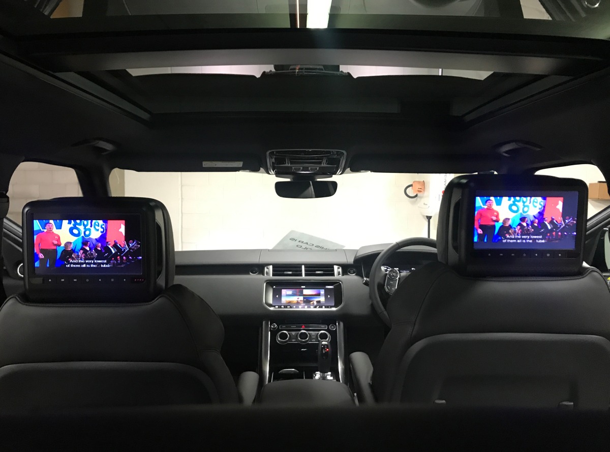 Range Rover Sport 2017 9" Headrest DVD Players | Creative Installations
