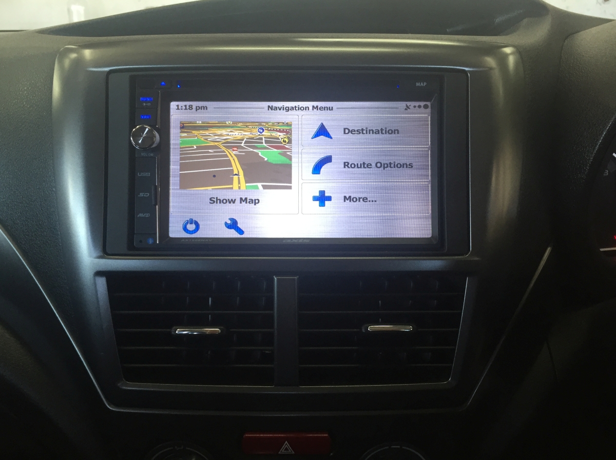 Impreza Hatch 2011 Axis 1508NAV Sat Nav | Creative Installations