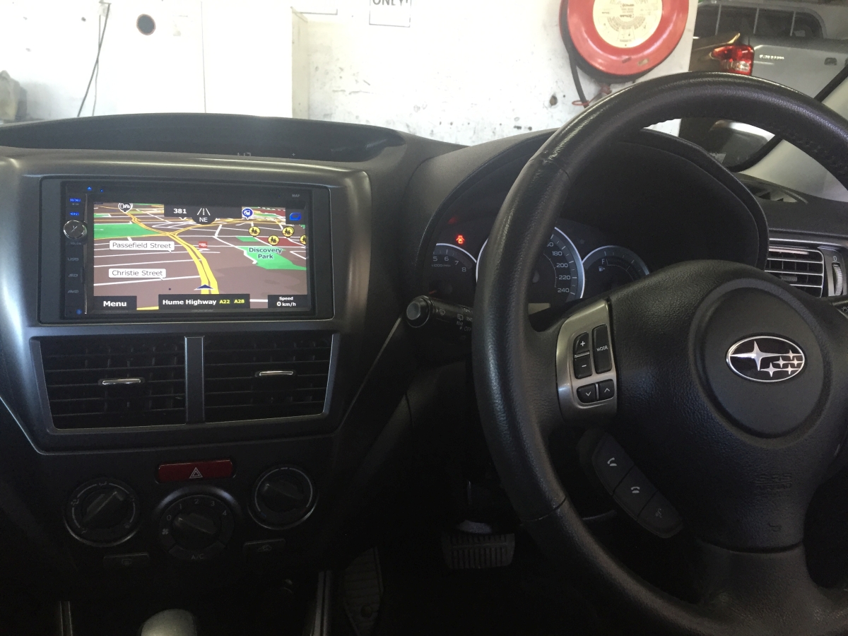 Impreza Hatch 2011 Axis 1508NAV Sat Nav | Creative Installations