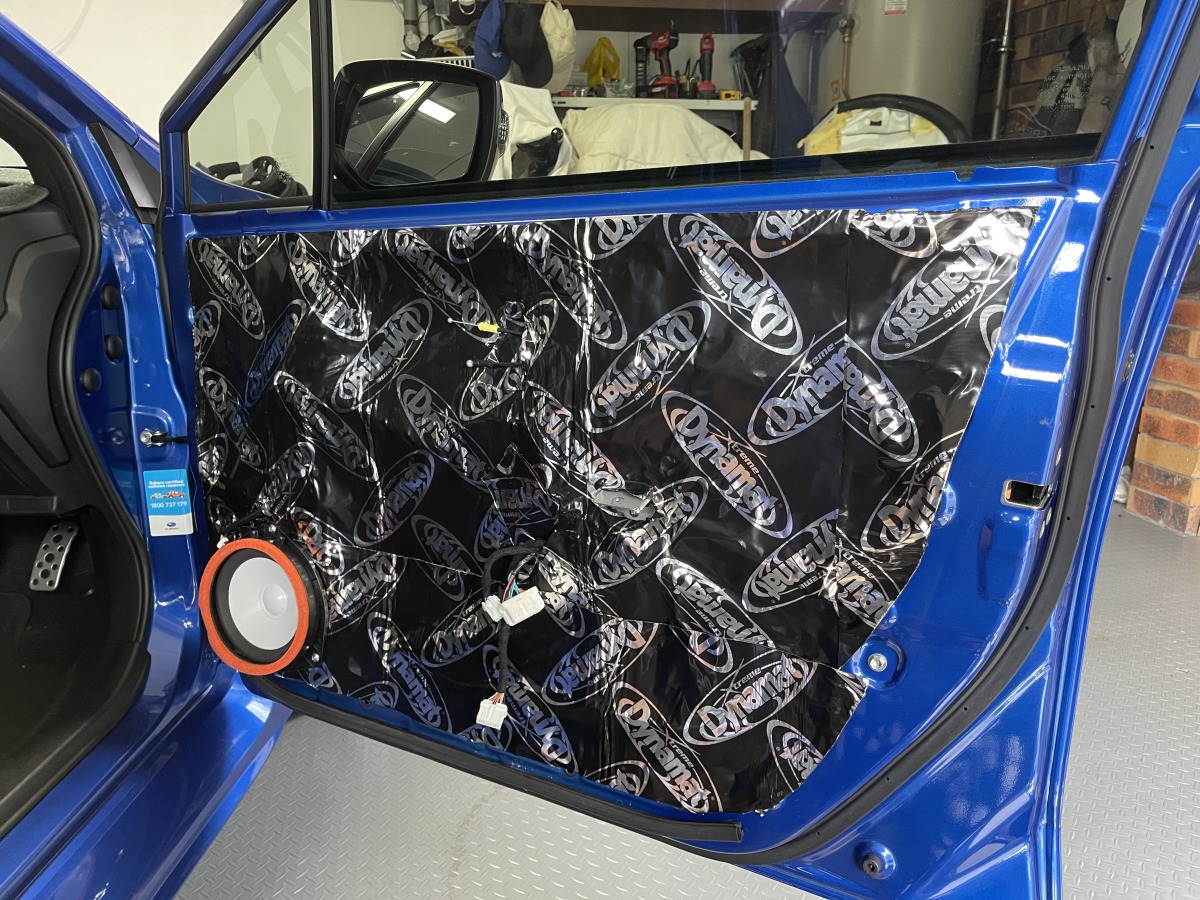 WRX 2017 Dynamat Sound Deadening | Creative Installations
