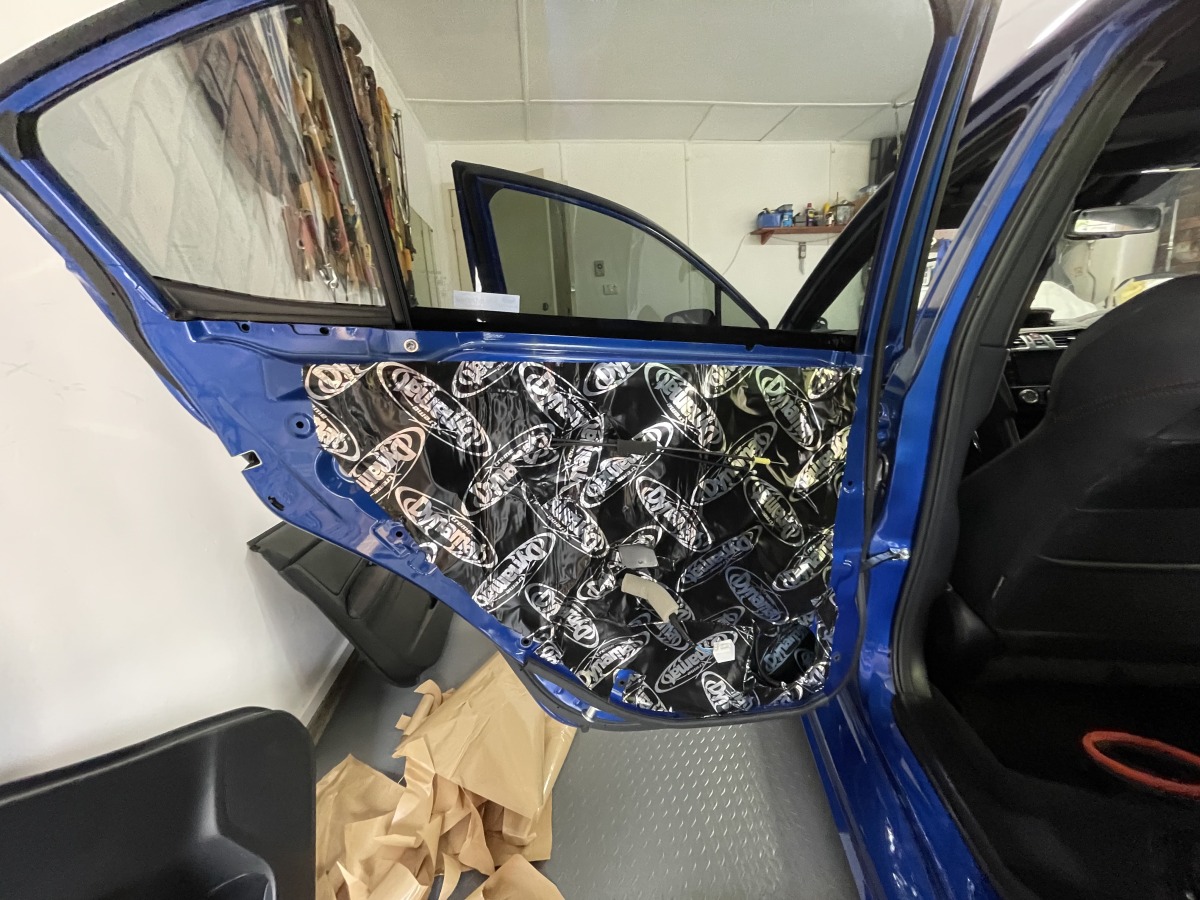 WRX 2017 Dynamat Sound Deadening | Creative Installations