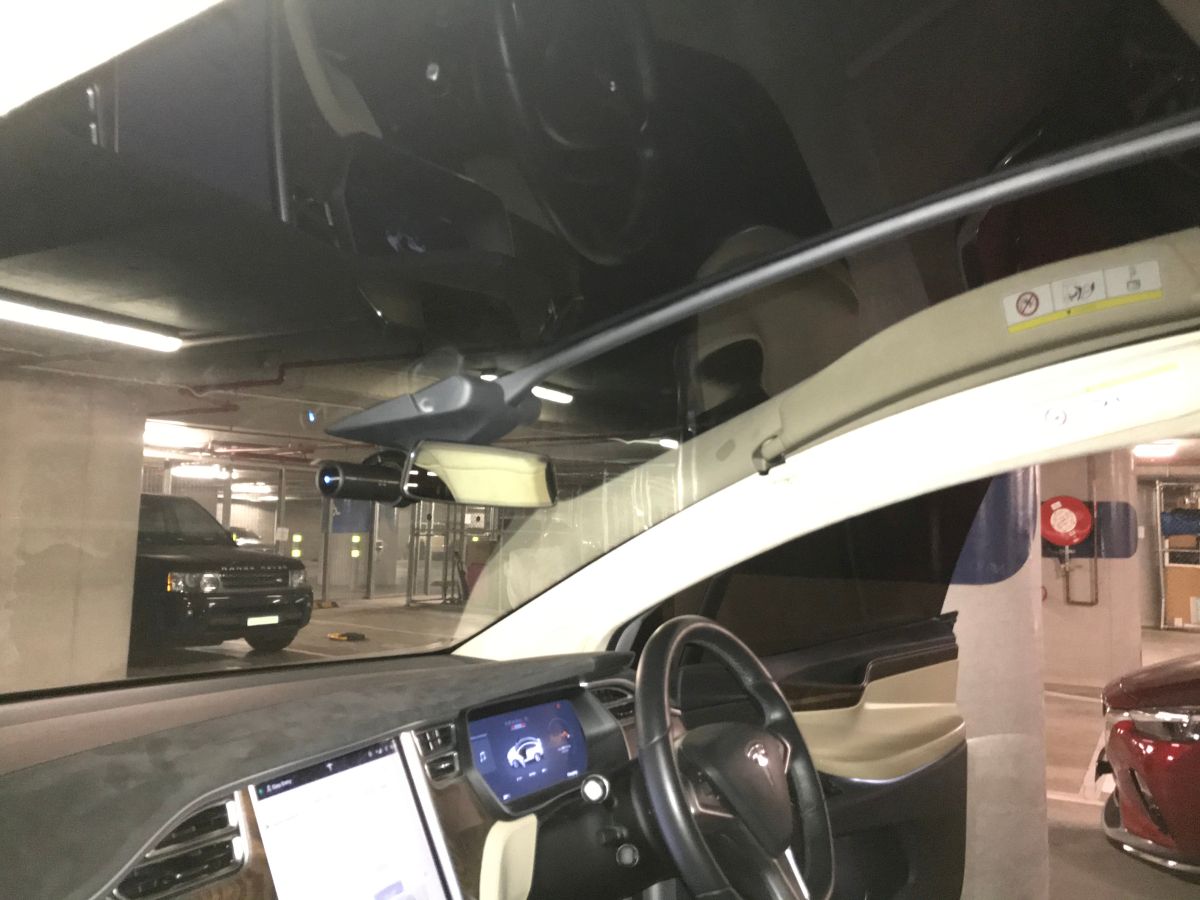 Model X 2017 BlackVue DR900S-2CH Dash Cameras | Creative Installations