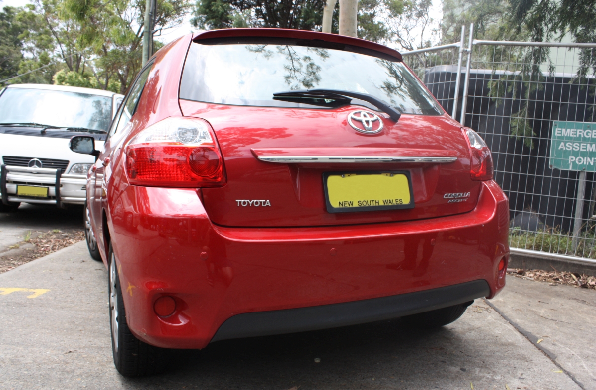 Corolla Hatch 2011 Reverse Parking Sensors - Beeping | Creative Installations