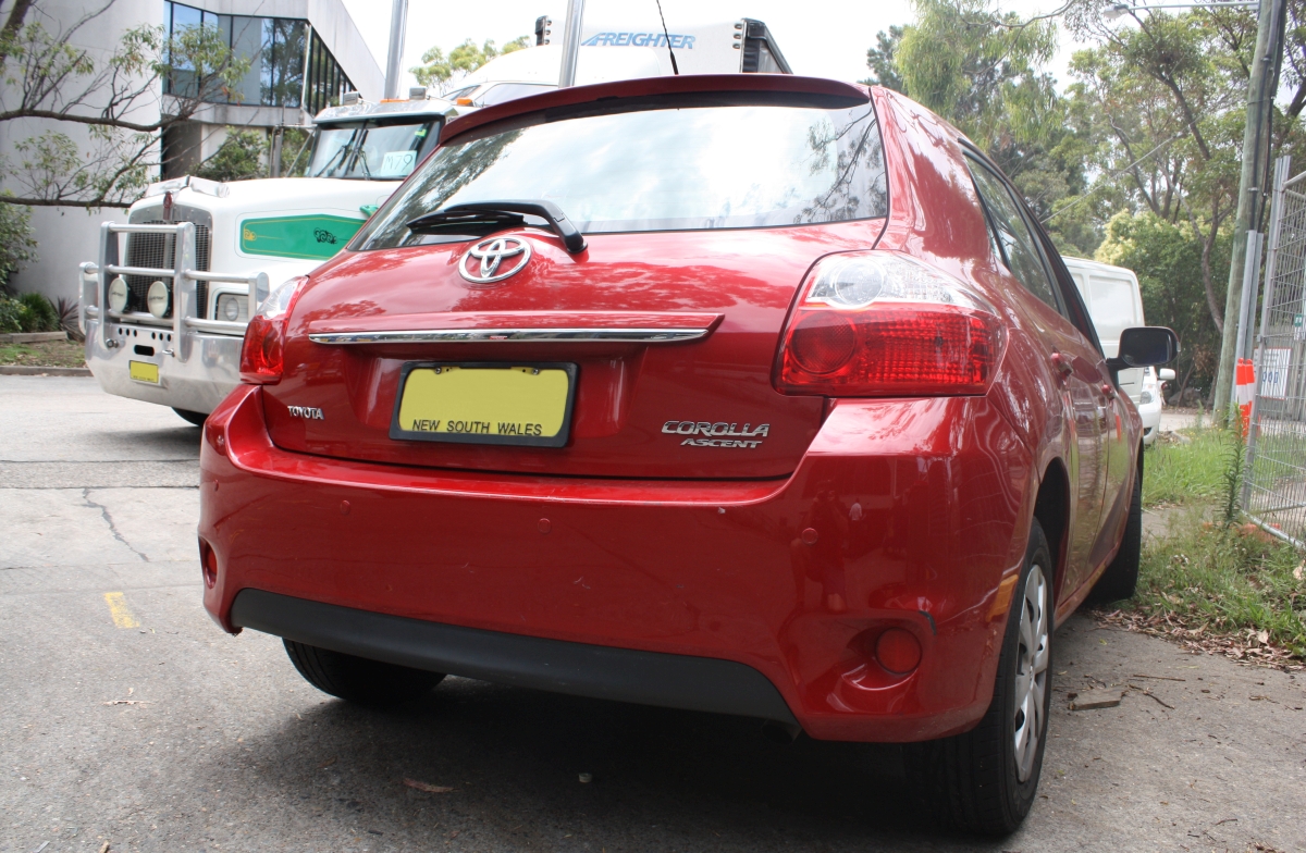 Corolla Hatch 2011 Reverse Parking Sensors - Beeping | Creative Installations