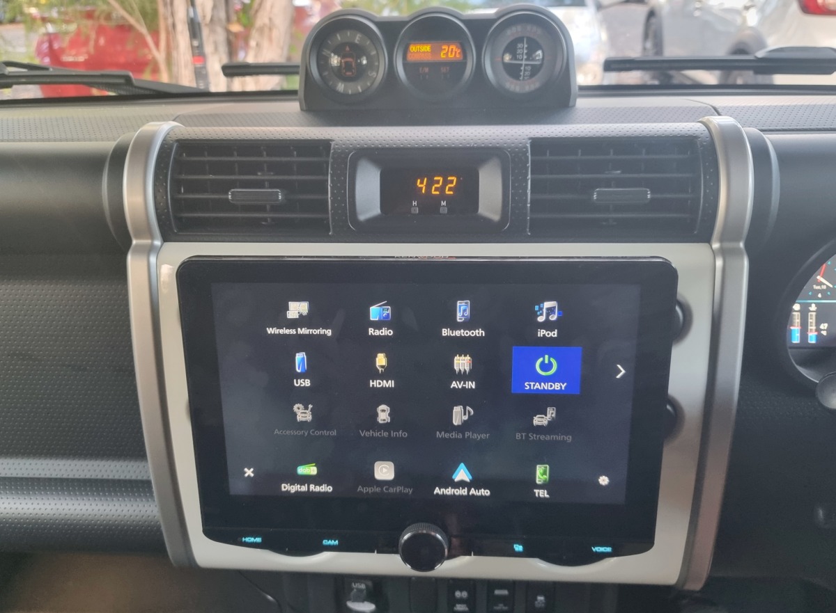 FJ Cruiser 2015 Kenwood DMX9720XDS Head Unit | Creative Installations