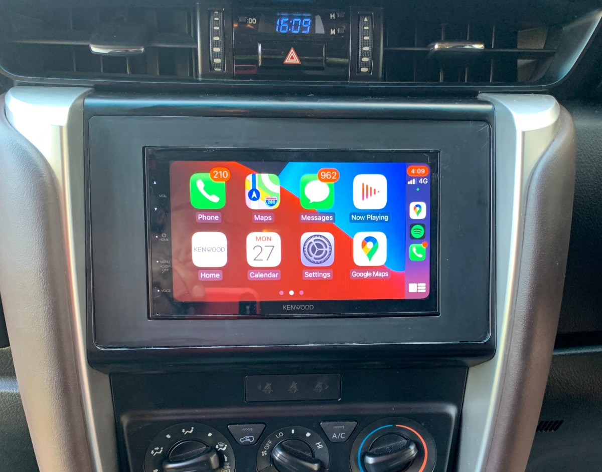 Fortuner 2015 Kenwood DMX5020S Head Unit | Creative Installations