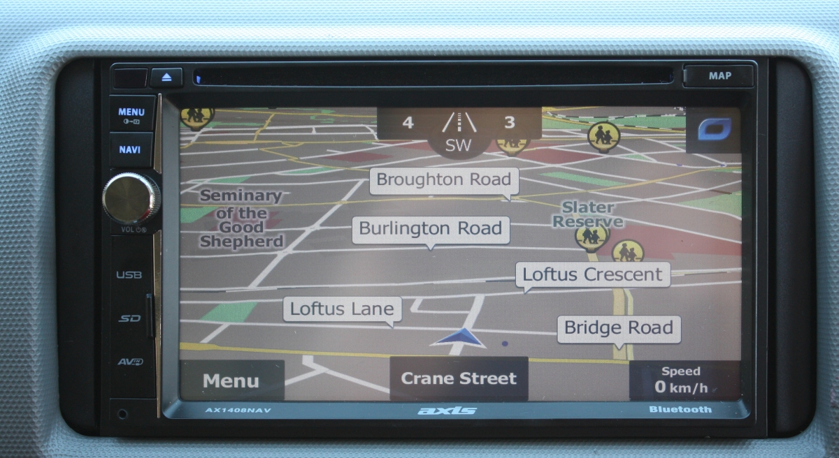 HiAce 2009 Axis 1408NAV Sat Nav | Creative Installations