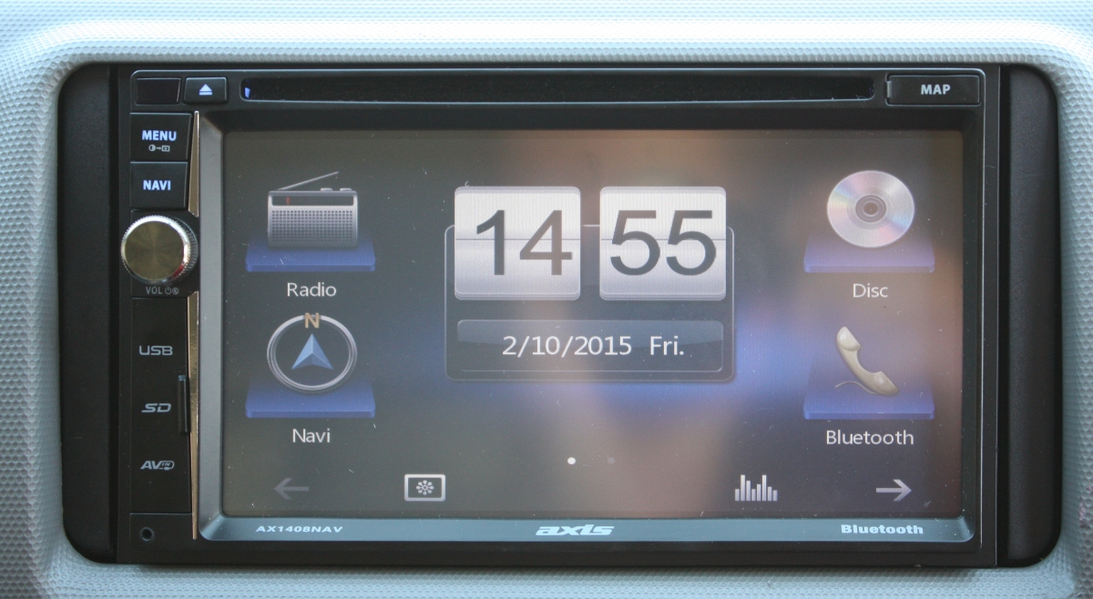 HiAce 2009 Axis 1408NAV Sat Nav | Creative Installations