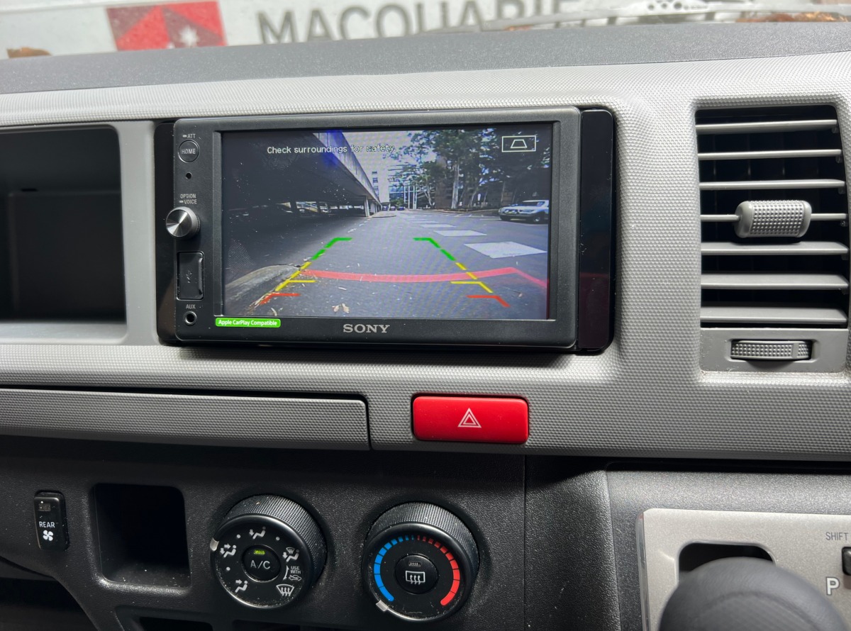 HiAce 2010 Sony XAV-AX1000 Head Unit | Creative Installations