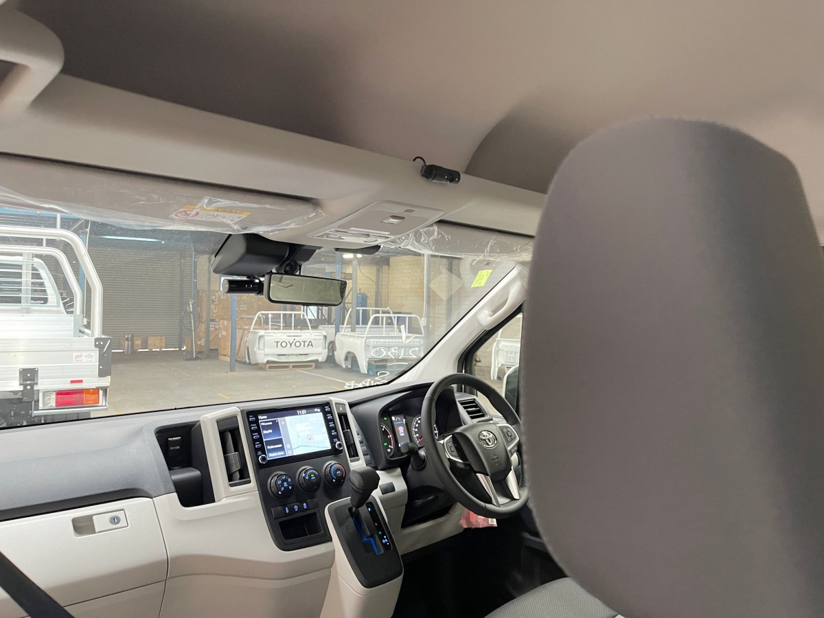 HiAce 2022 BlackVue DR750X-3CH Plus Dash Cameras | Creative Installations