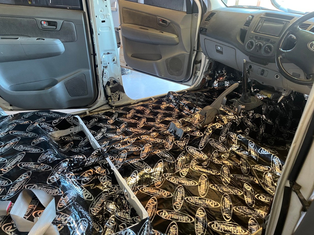 HiLux 2009 Dynamat Sound Deadening | Creative Installations