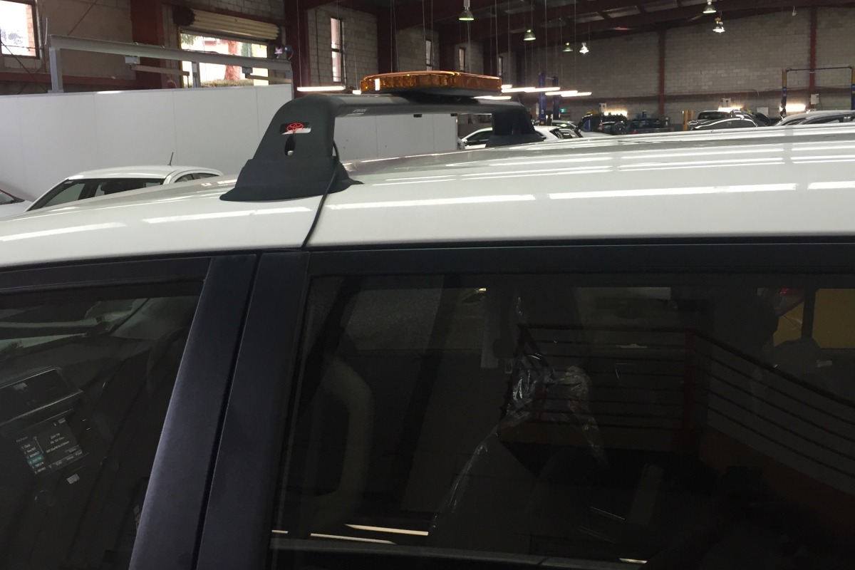 Prado 2016 Britax LED Warning Light Bar on Roof Rack | Creative ...