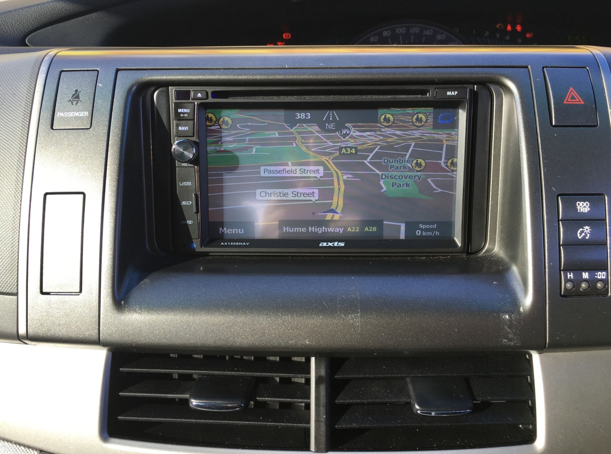 Tarago 2012 Axis 1508NAV GPS Navigation System | Creative Installations